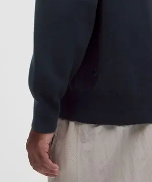 Lululemon Cotton-blend Knit Long-sleeve Crewneck - True Navy