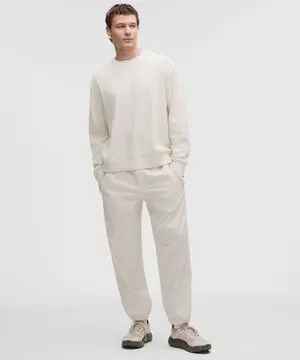 Lululemon Cotton-blend Waffle-knit Long Sleeve - Light Ivory
