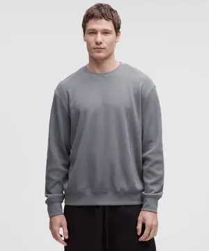 Lululemon Cotton-blend Waffle-knit Long Sleeve - Solar Grey