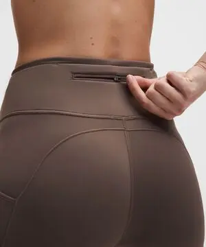 Lululemon Fast And Free 6-pocket Thermal Tight 28 - Pinecone