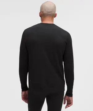 Lululemon Fast And Free Wool-blend Long-sleeve Shirt - Black