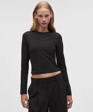 Lululemon Little Jersey Long-sleeve Tee - Black