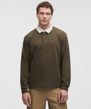 Lululemon Long-sleeve Rugby Shirt Olive Brown