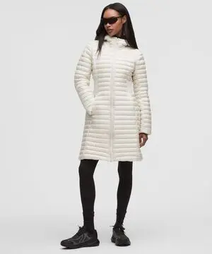 Lululemon Dna Down Long Jacket - Light Ivory