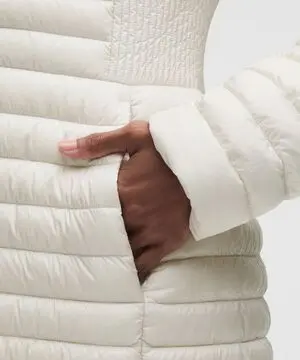 Lululemon Dna Down Long Jacket - Light Ivory