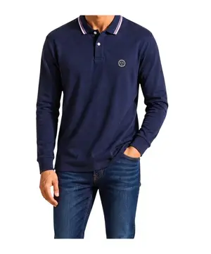 Armani Exchange Long-sleeve Polo Shirt