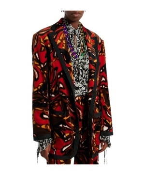 Dries Van Noten Printed Cotton-blend Blazer