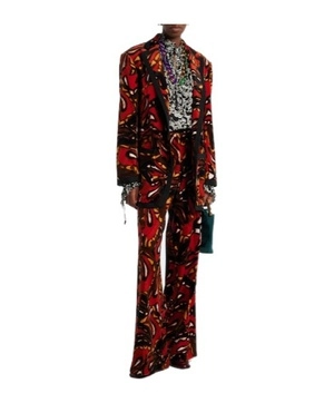Dries Van Noten Printed Cotton-blend Blazer