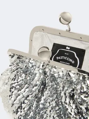 Max Mara Targa Embellished Clutch Bag