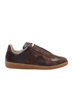 MAISON MARGIELA Replica Panelled Sneakers - Brown