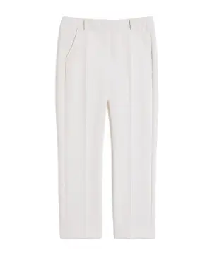 Max Mara Casual Pants With Belt Loops - Ivory