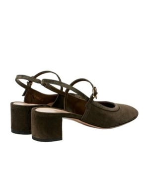 GIANVITO ROSSI Leather-trimmed Suede Slingback Pumps