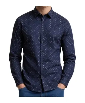 Armani Exchange Long-sleeved Shirt - Blue