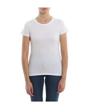 Majestic Filatures Round-neck Slim Fit T-shirt - White