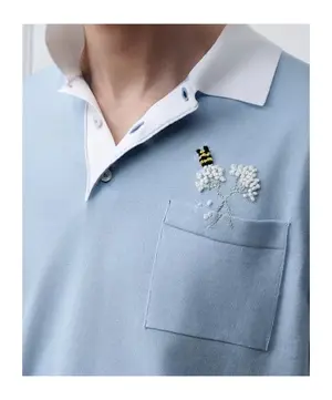 Dior Flower Bee Polo Shirt, Regular Fit