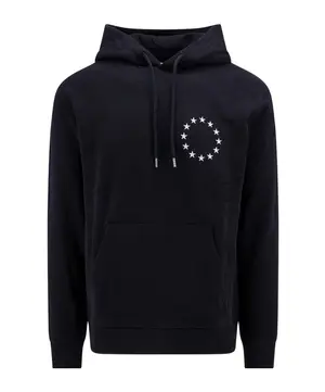 ETUDES Tudes Studio Logo Embroidered Drawstring Hoodie - Black