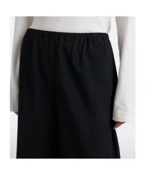 THE ROW Cosmo Cropped Wool Wide-leg Pants