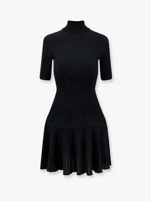 Alaïa Crinoline Wool Blend Short Dress - Multicolor
