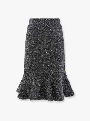 Dior Skirt With Godets And All-over Sequin Motif - Multicolor