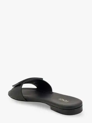 Fendi Leather Tube Sandals - Multicolor