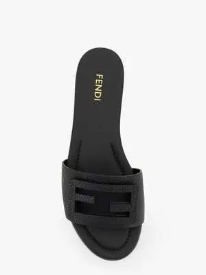 Fendi Leather Tube Sandals - Multicolor