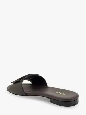 Fendi Leather Tube Sandals