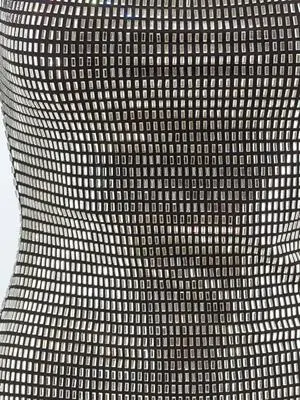 SELF-PORTRAIT Short Tulle Dress With Rhinestones - Gray