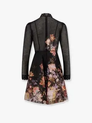 Zimmermann Valiant Embellish Mini Linen And Silk Dress - Multicolor