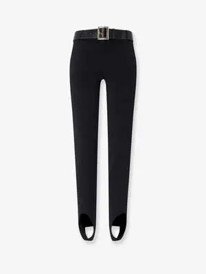 SELF-PORTRAIT Stretch Viscose Blend Leggings - Black