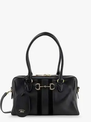 Gucci Leather Bauletto Borsetto Shoulder Bag - Black