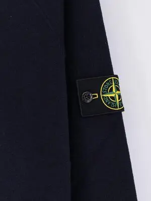 Stone Island Cotton Sweater With Side Logo Patch - Multicolor