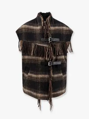 Isabel Marant Étoile Marant Ginesa Sleeveless Jacket With Fringes - Multicolor