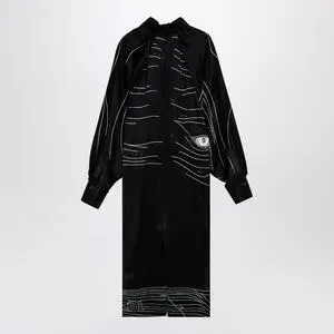 FERRAGAMO Silk Satin Midi Dress