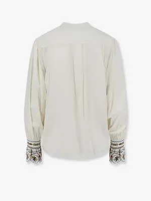 Isabel Marant Étoile Marant Monique Viscose Blend Shirt With Embroidery