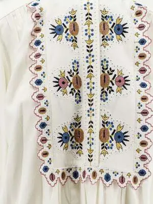 Isabel Marant Étoile Marant Monique Viscose Blend Shirt With Embroidery