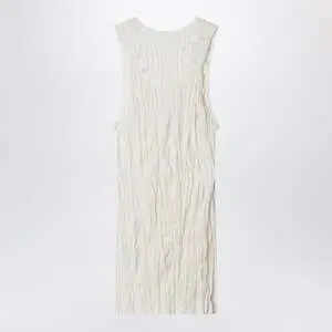 TOTEME Long Light Apricot Crinkled Knit Top - Orange