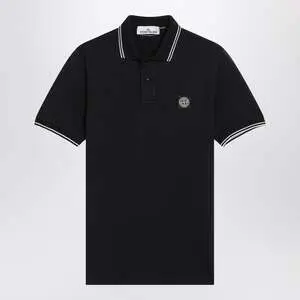 Stone Island Stone Island Blue Polo Shirt With Compass Patch Men Blue