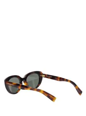 Saint Laurent Sl 859' Cat-eye Sunglasses With Cushion Acetate Frame And Nylon Lenses - Brown