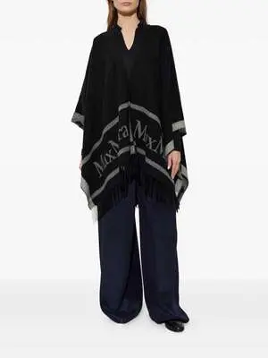 Max Mara Fringed Poncho