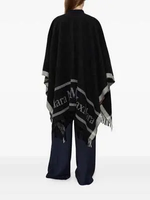 Max Mara Fringed Poncho