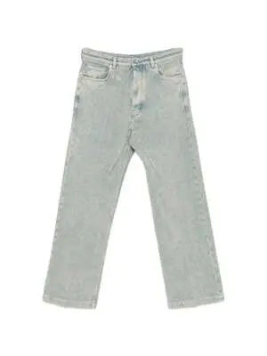 Rick Owens Honeycomb-textured Jeans - Blue