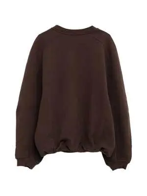Jacquemus Ruban Sweatshirt With Logo Appliqu - Brown