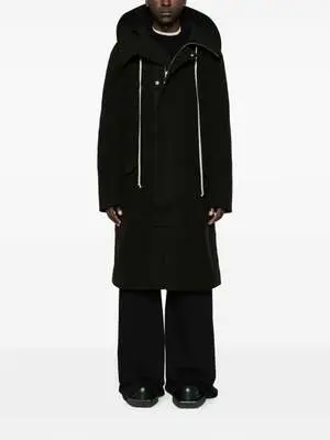 Rick Owens Tower Oversized Parka In Brushed Twill