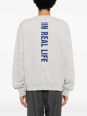 JIL SANDER Logo-print Sweatshirt - Gray