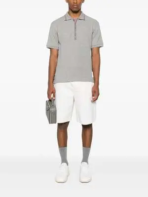 Thom Browne Cotton Polo With Logo Embroidery