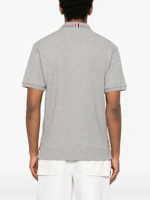 Thom Browne Cotton Polo With Logo Embroidery