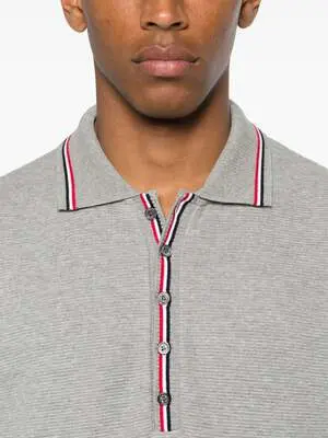Thom Browne Cotton Polo With Logo Embroidery