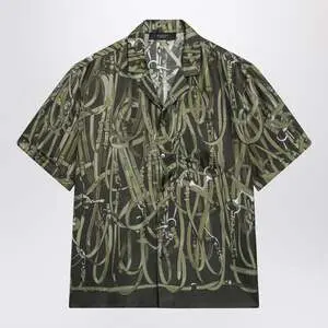 Gucci Dark Silk Bowling Shirt - Green