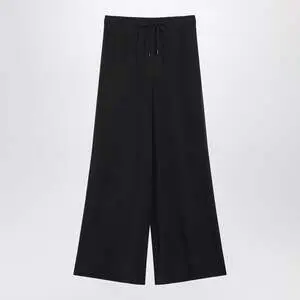 Max Mara Wide-leg Silk Trousers - Blue