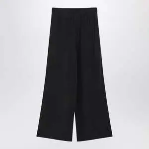 Max Mara Wide-leg Silk Trousers - Blue